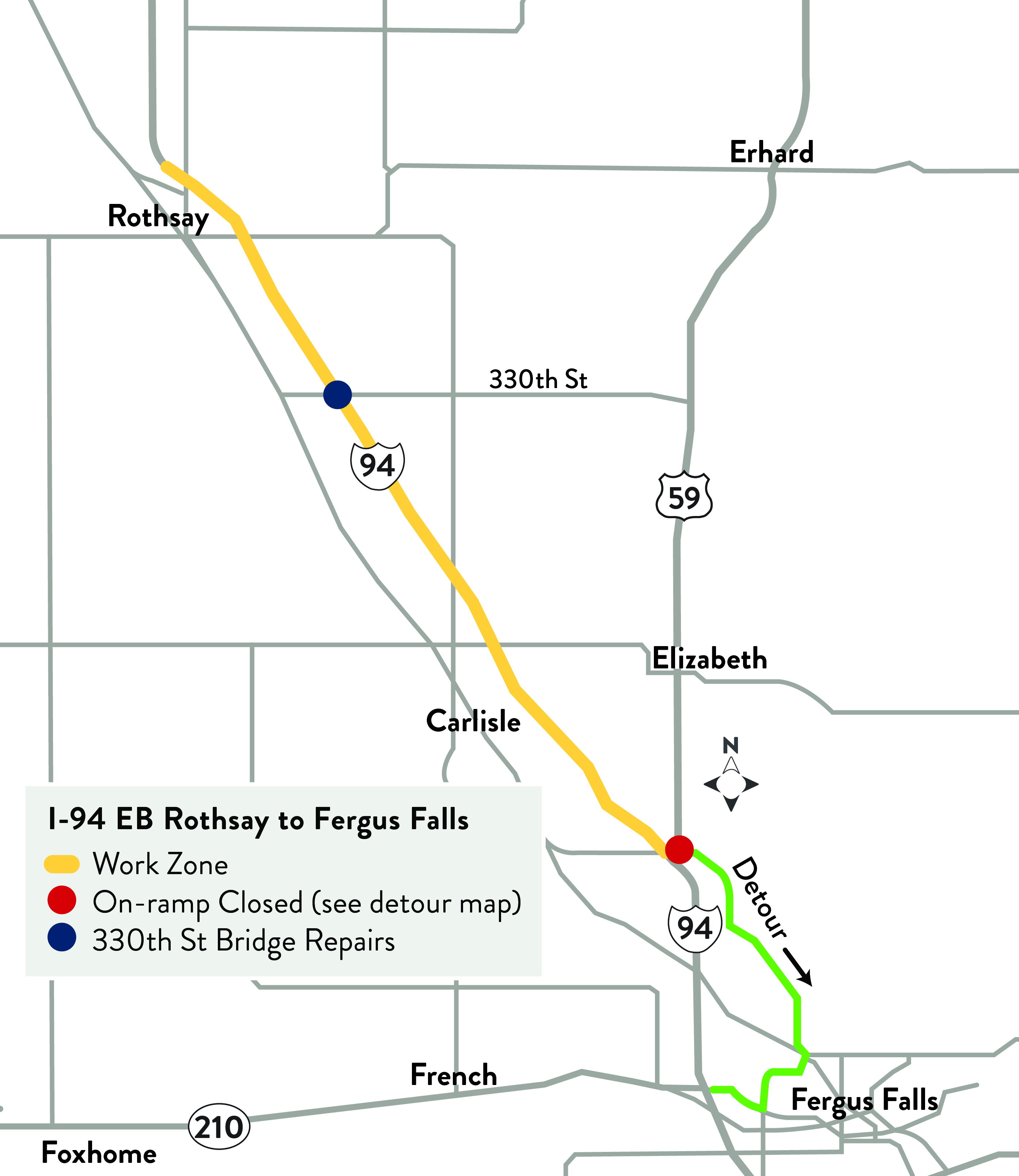 EB I-94 Rothsay to Fergus Falls - MnDOT