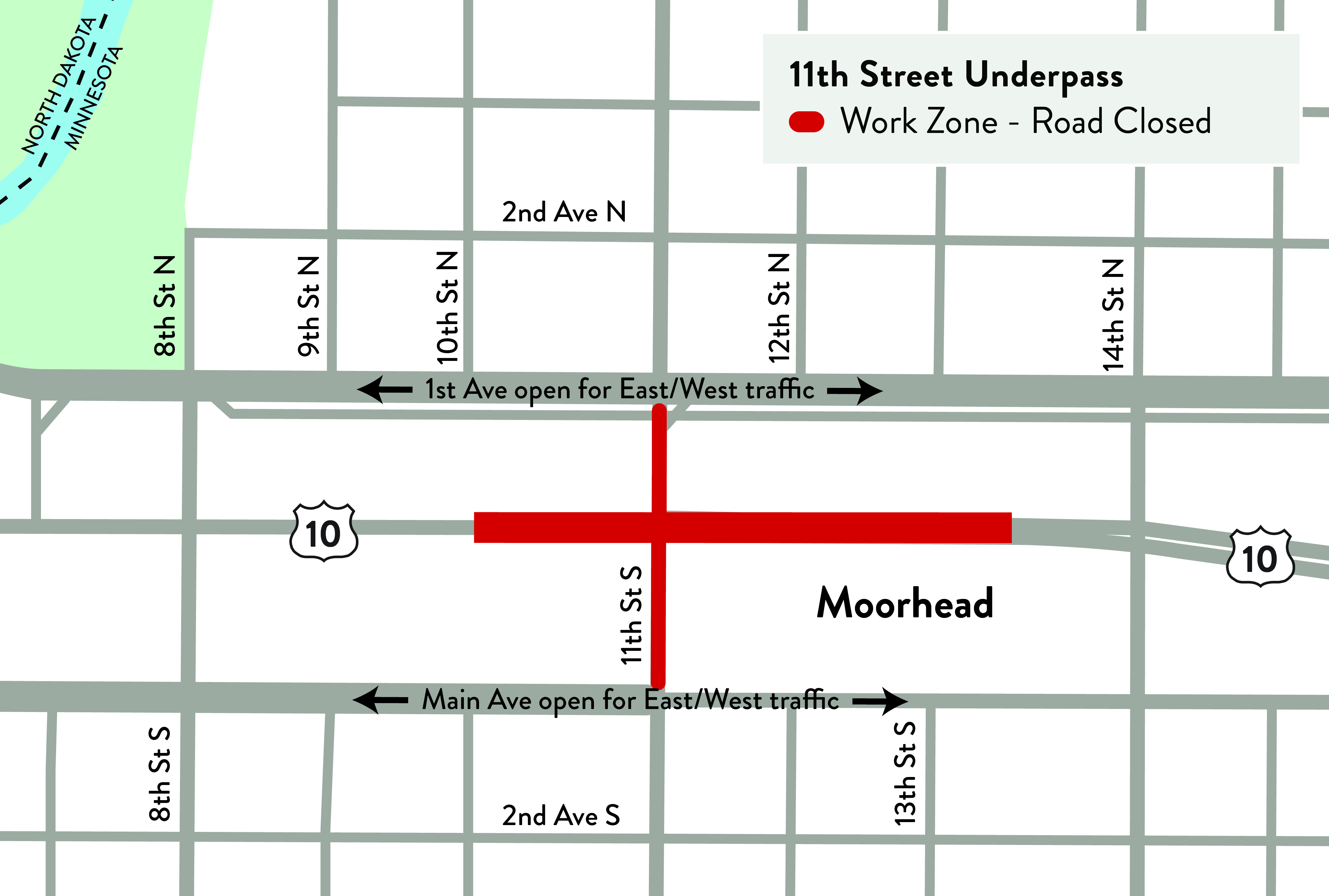 Construct - Moorhead 11th Street Underpass Project - MnDOT